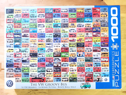 Eurographics VW Groovy Bus Puzzle 1000 Pieces Volkswagen Collectible ...