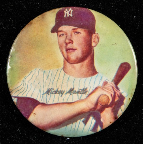Very Rare Early 1950s Mickey Mantle Team Issued Pinback Button READ ...