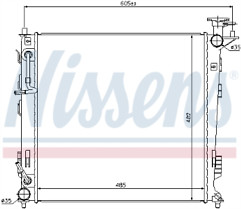 Nissens 67516 Radiator for sale online | eBay