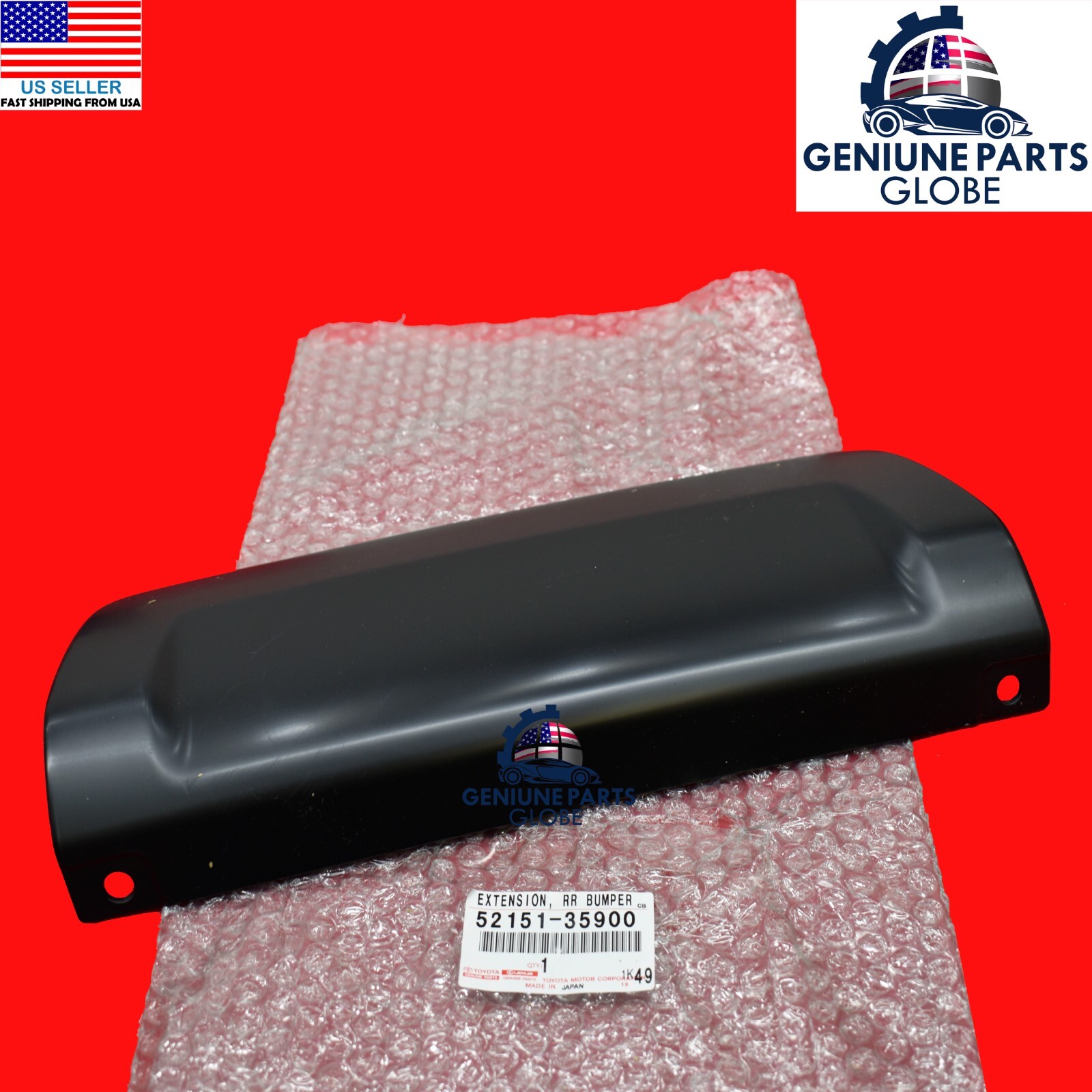 GENUINE TOYOTA 14-23 4RUNNER CENTER REAR BUMPER EXTENSION W/O TOW 52151 ...