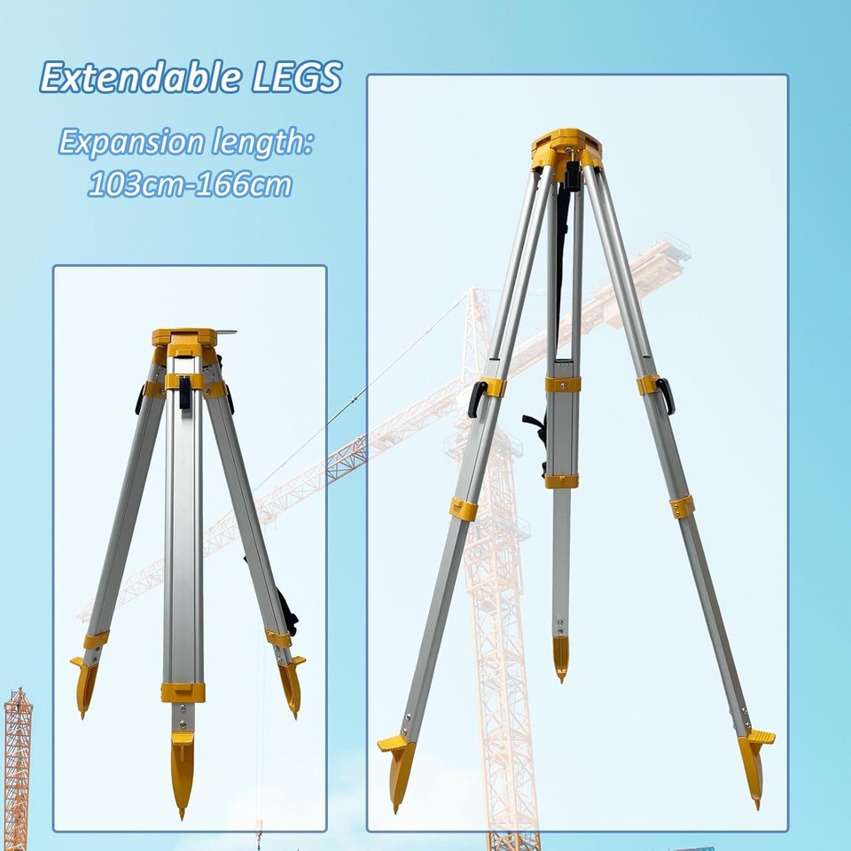 Surveying Tripod Aluminum Tripod Stand Stretchable Tripod For Trimble ...
