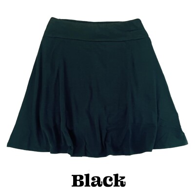 MEDIUM EILEEN SKORT LULAROE ~ SOLID BLACK ~ sizes 8-10 | eBay