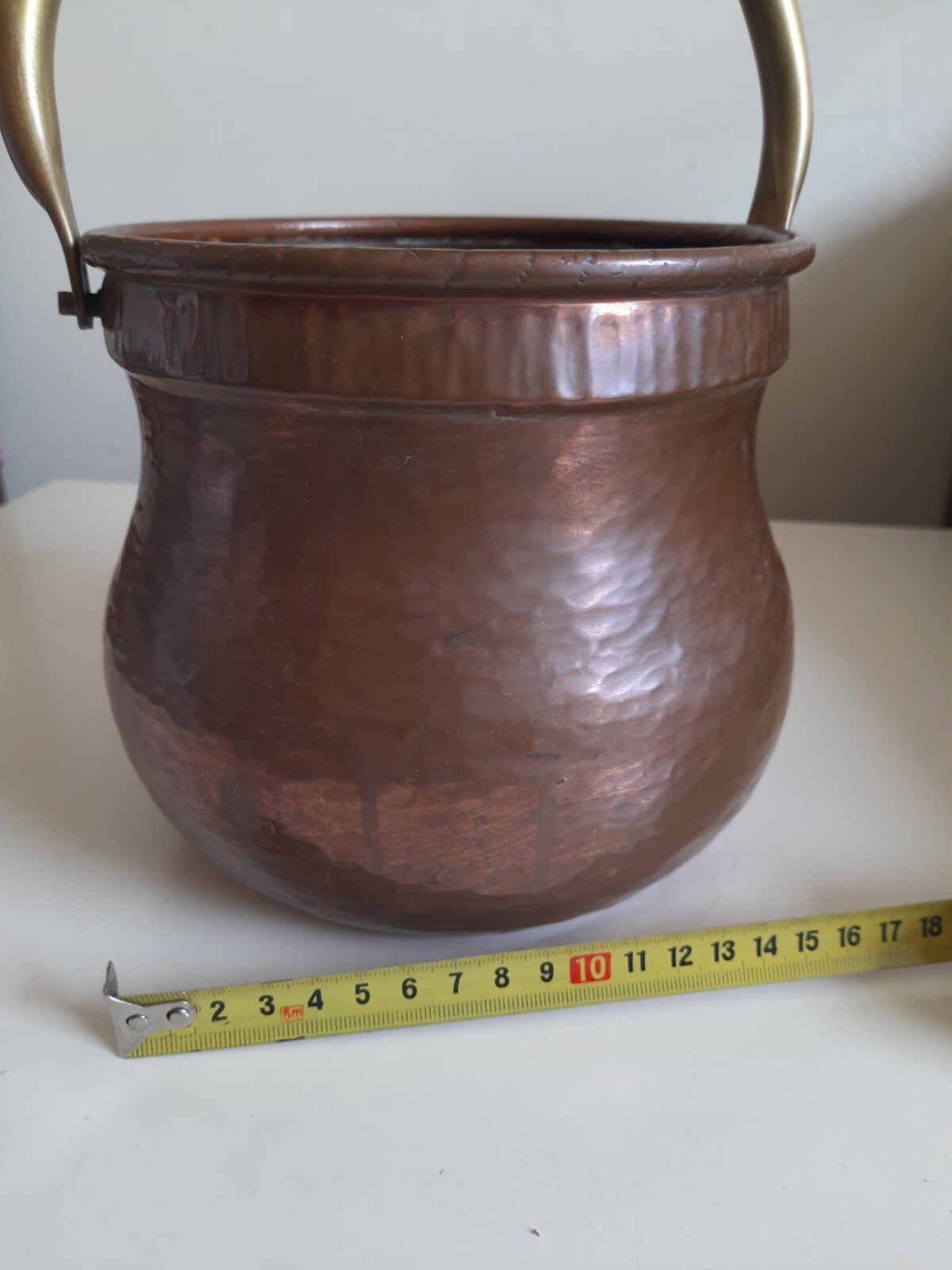 ANTIQUE HANDMADE COPPER CAULDRON DINANDER VERITABL 51 UNIQUE PIECE OLD ...