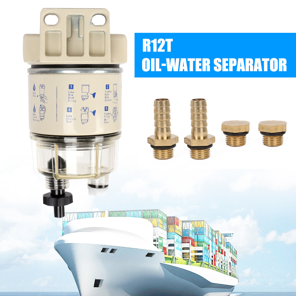 R12T Marine Spin-on Fuel Filter Water Separator for Racor Mercury ...