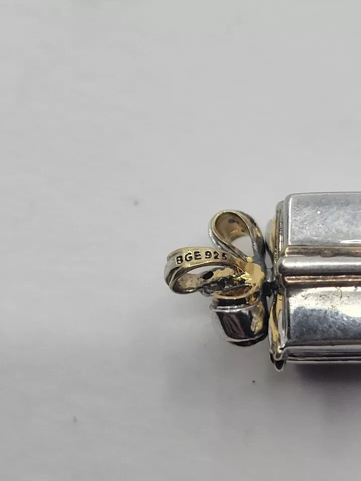BGE Signed Sterling Silver 925 Present Charm Pendant … - Gem