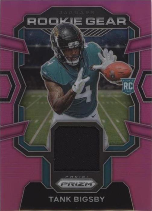 2023 Panini Prizm - Rookie Gear Tank Bigsby #RG-TB Pink Prizm (MEM, RC ...