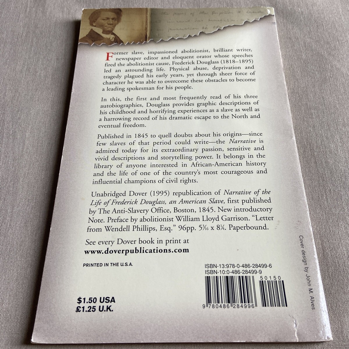 Narrative Of The Life Of Frederick Douglass Dover Thrift Edition