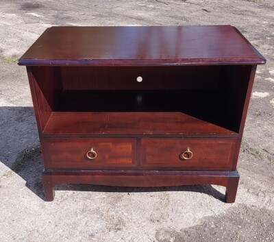 Stag Minstrel Tv Stand Hi-fi Cabinet Unit With Two Drawers Sideboard ...