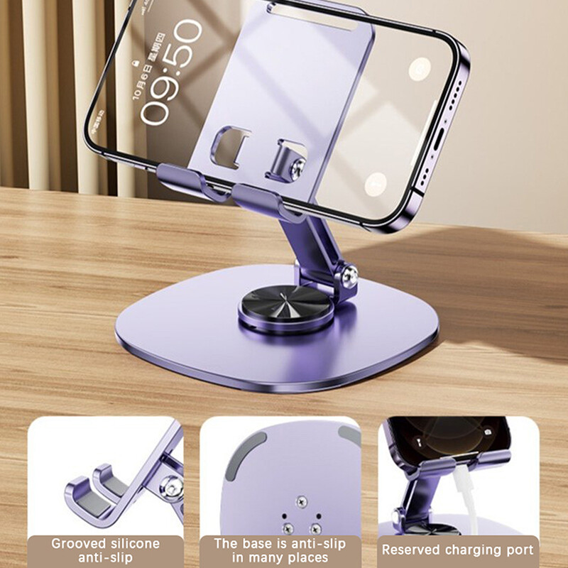 Metal 360 Rotate Mobile Phone Holder Adjustable Flexible Mobile Phone ...
