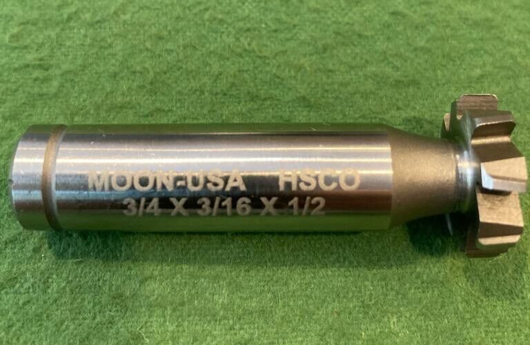 Lot of 3 MoonCutter 3/4" x 3/16" HSS 8 Teeth Staggered Tooth Keyseat ...