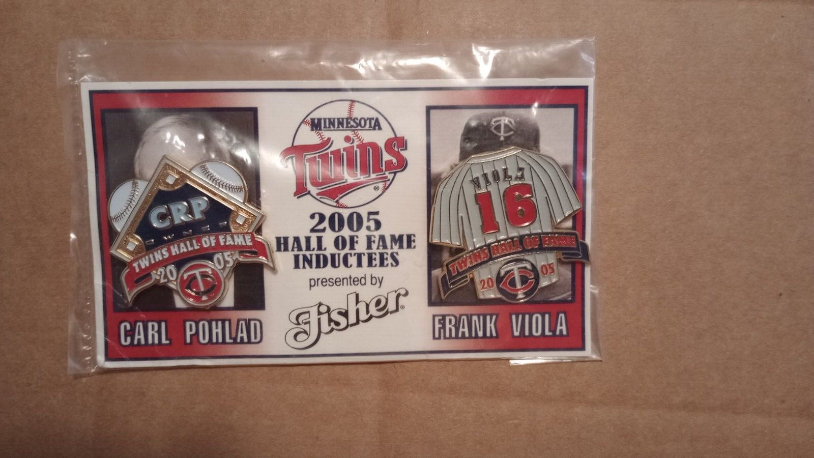 MINNESOTA TWINS MLB 2005 Twins Hall of Fame Pin Carl Pohlad, Frank ...
