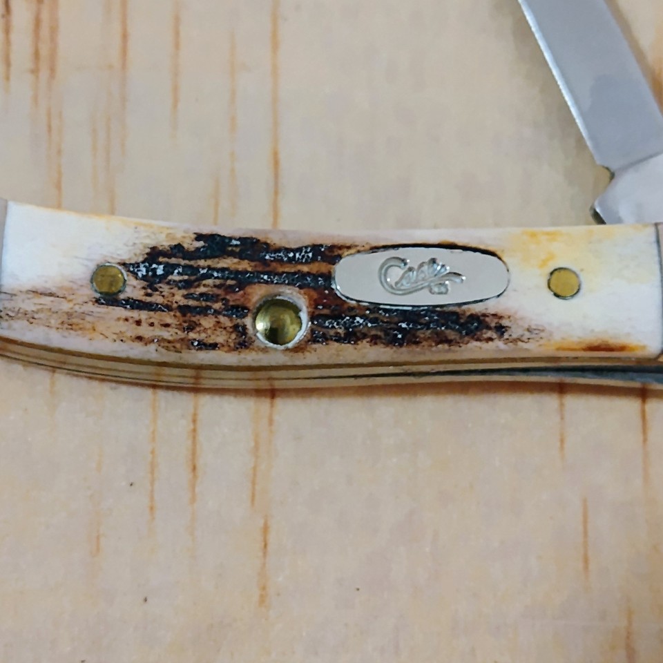 UNUSED 2007 CASE XX 520096 STAG "CASE RAZOR EDGE" TINY TOOTHPICK KNIFE ...