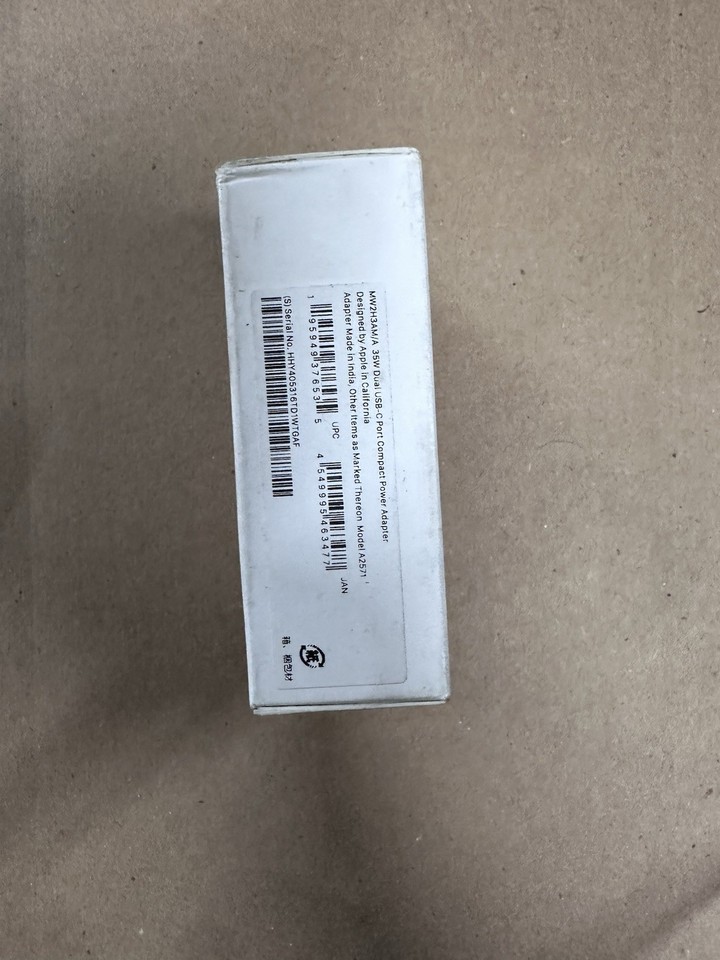 new APPLE 35W USB-C DUAL POWER ADAPTER ORIGINAL. PART A2571 | eBay