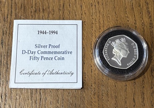 Silver Proof 1994 D-Day 50p Coin | eBay