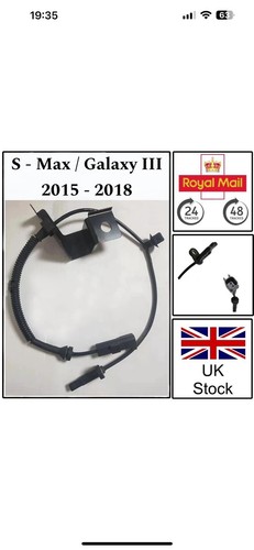 Front Left Nearside NSF ABS wheel Speed Sensor Ford Galaxy S Max 2015 ...