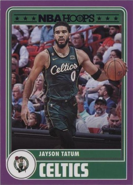 2023-24 Panini NBA Hoops - Hoops Tribute Purple #287 Jayson Tatum for ...