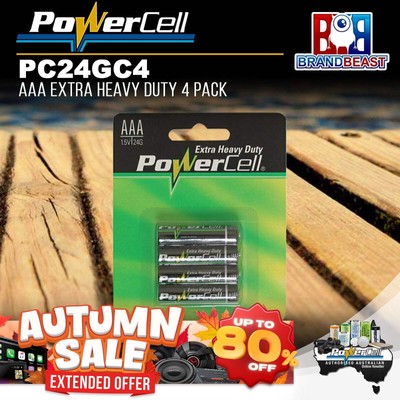 PowerCell PC24GC4 1.5V AAA Extra Heavy Duty Battery - 4 Pack | eBay ...