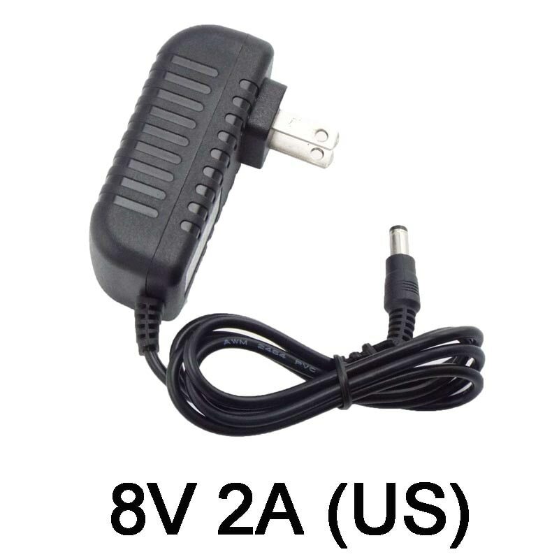 8V Universal Power Supply Adapter 8 Volt 1A 2A 3A Charger AC DC ...