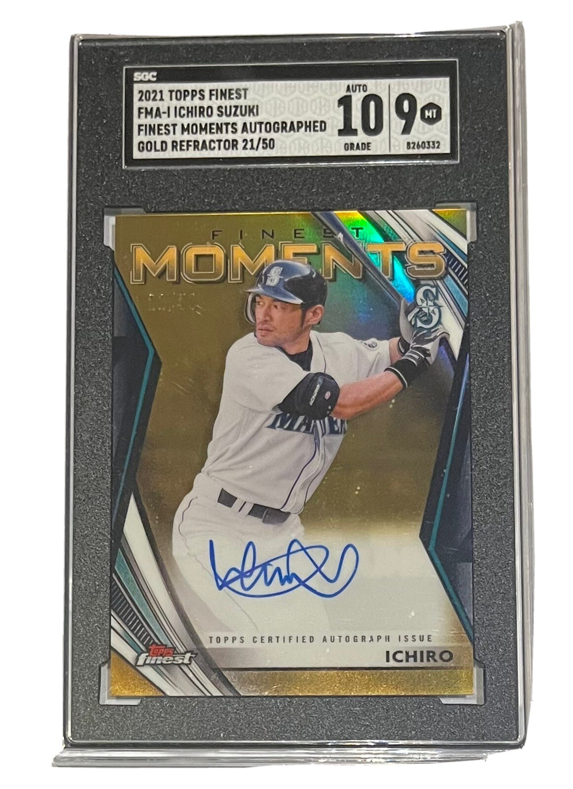 Ichiro Suzuki 2021 finest moments gold auto autograph #21/50. SGC 🔥 | eBay
