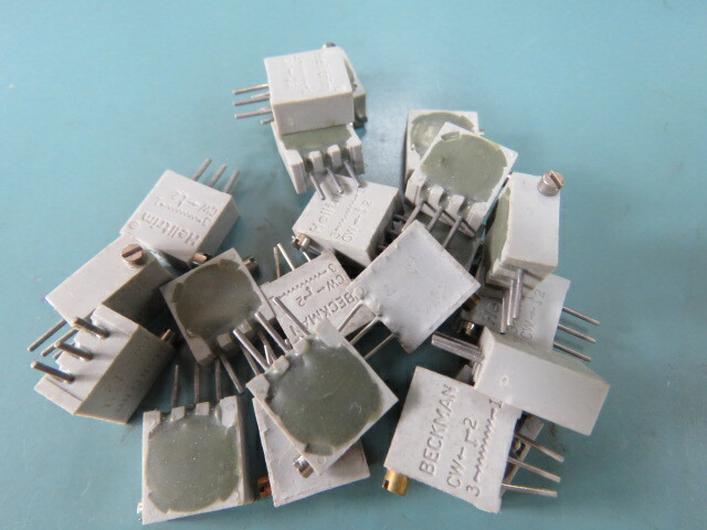 Beckman 66XR250K Qty of 10 per Lot Resistor Variable, Cermet Type, 250K ...