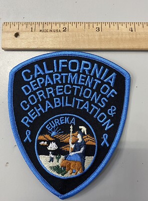 CDCR Blue Ribbon Shoulder Patch | eBay