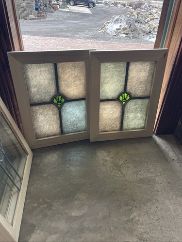 SG4947 two available price each antique painted stained glass window 19 ...