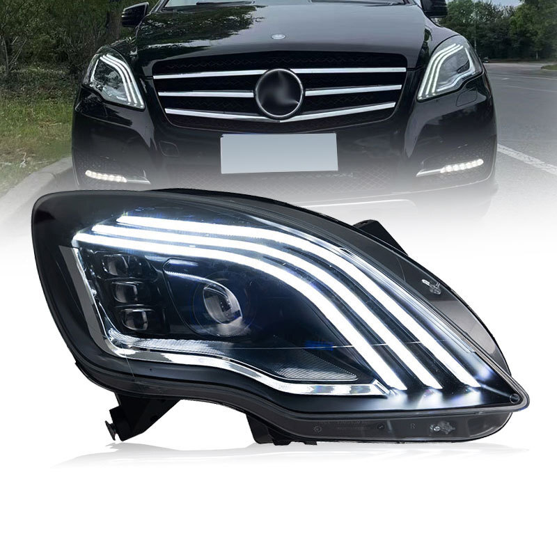 For W251 R Class R300 R350 R400 R500 LED Headlights Start Up DRL Front ...