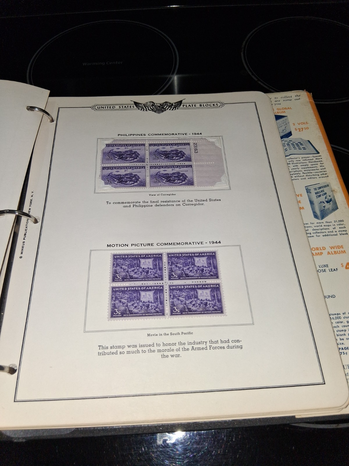 SL 7626/ US Minkus Plate Block Album with 96 Blocks us stamps ...