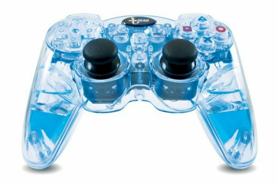 dreamGEAR Lava Glow Wireless PS3 Gaming Controller BLUE Playstation 3 ...