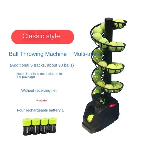 Tennis Ball Machine Self-practice Throwing Machine Single with Catch ...