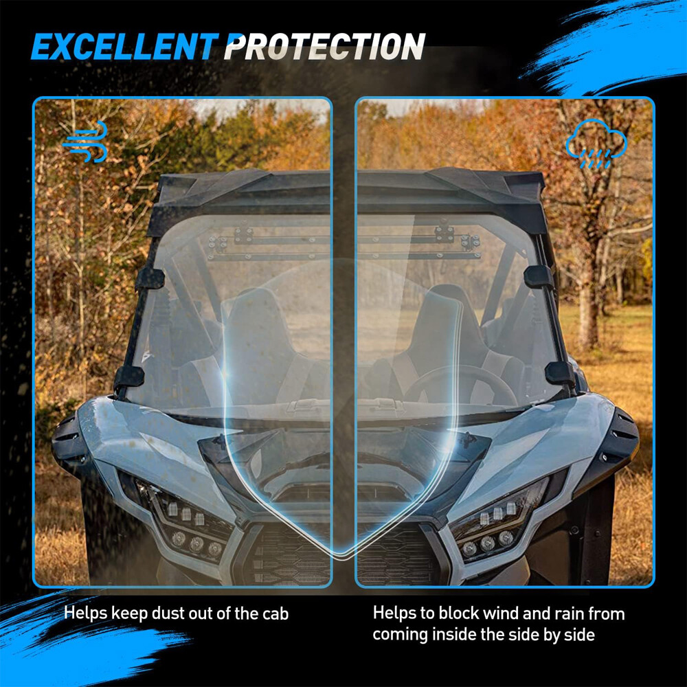 UTV Full Windshield For Polaris Razor RZR 570/800/S 800/4 800/XP 900/XP ...