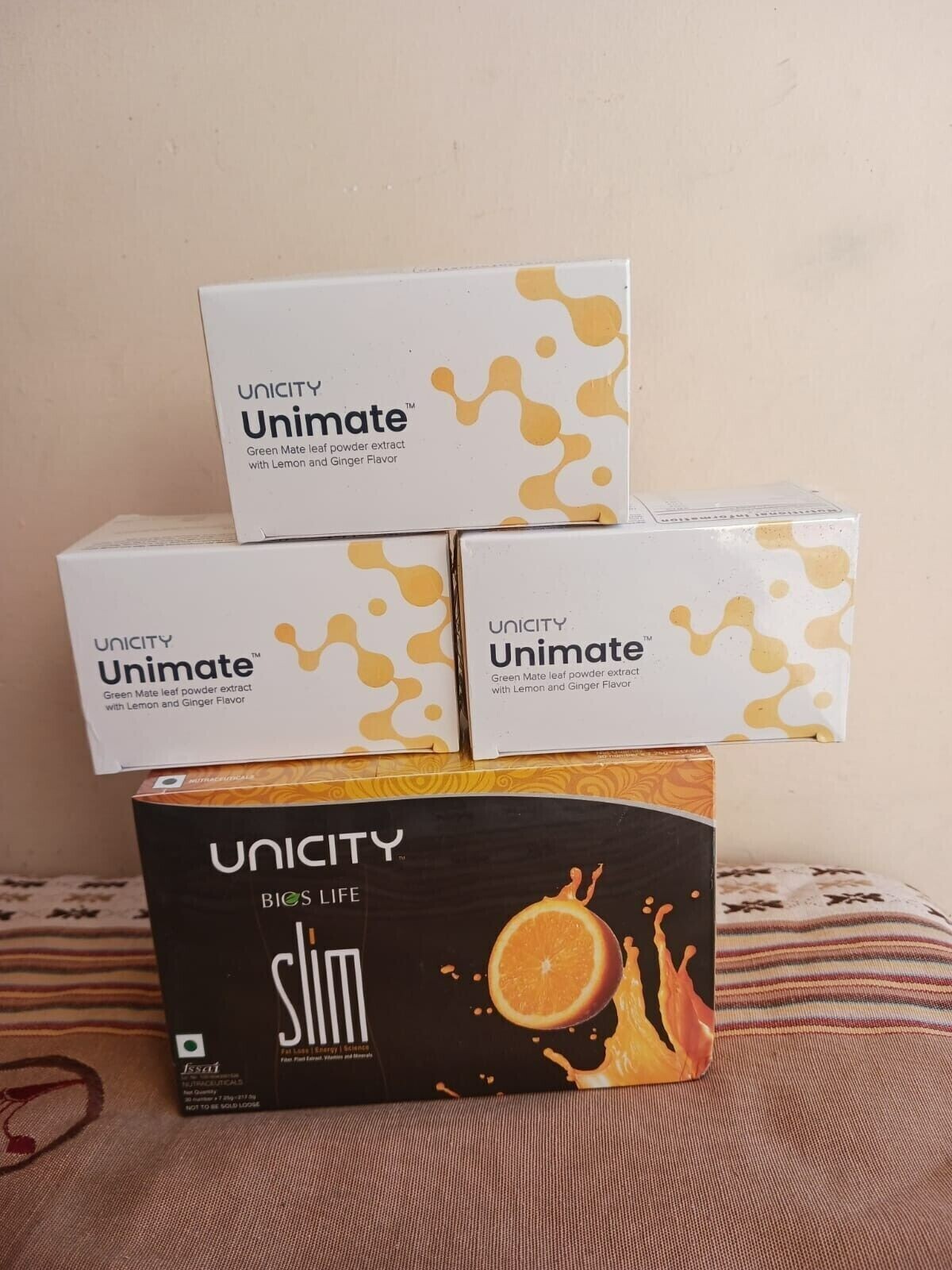 3X Unimate Yerba Mate Supplement LEMON GINGER & 1X Unicity BIOS LIFE ...