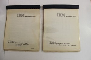 IBM 3287 PRINTER MODELS 1 AND 2 MAINTENANCE INFORMATION & MAP CHARTS ...