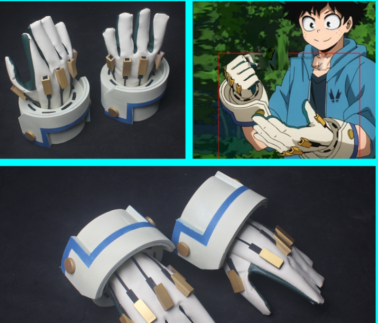 My Hero Academia Izuku Midoriya Deku Air Force Gloves Accessories ...