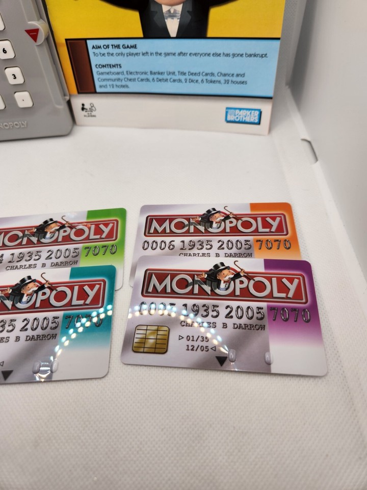 Monopoly Electronic Banking Board Game Replacement Banker Unit And 6 ...