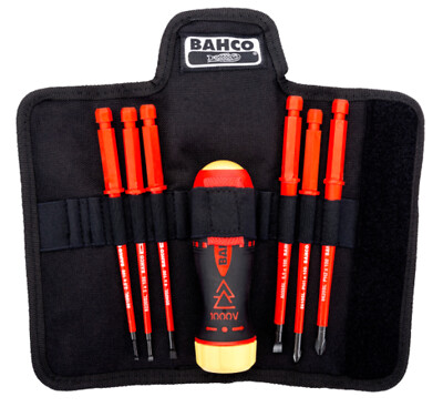 1000V Insulated BAHCO Ratcheting Screwdriver Set. Williams #BAH808061 ...