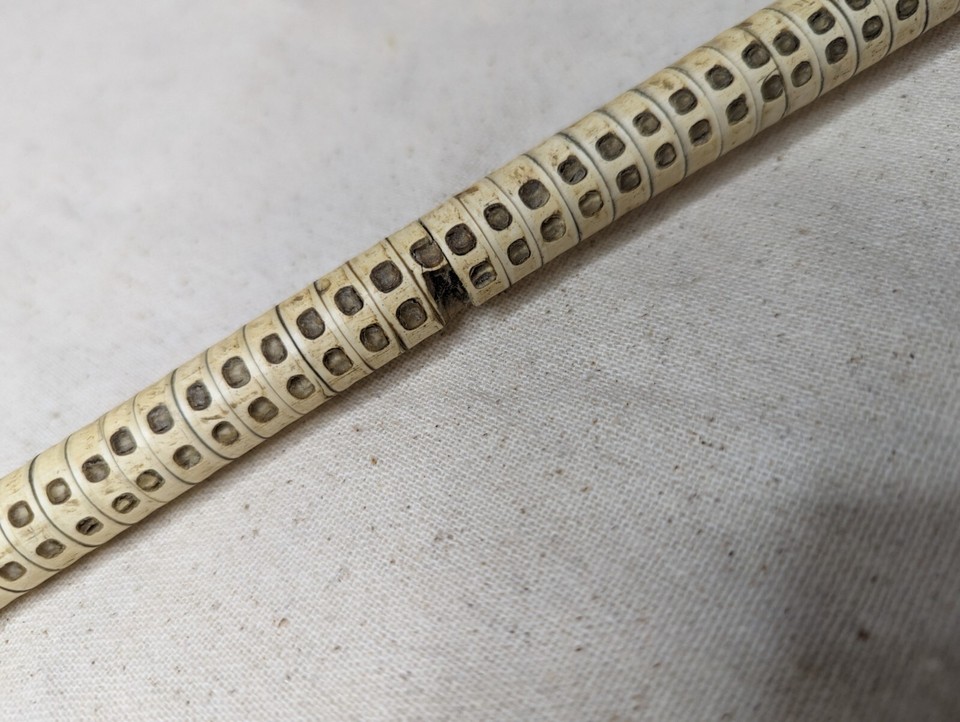 Antique Hand Crafted Rare Shark Vertebrae Cane Walking Stick Vintage | eBay
