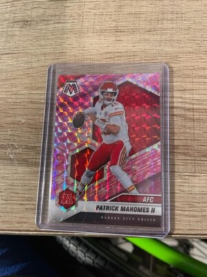 Patrick Mahomes II Chiefs 2021 Mosaic Pink Camo Prizm AFC Football Card ...