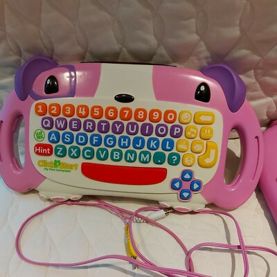 LeapFrog Click Start My First Computer Console keyboard 2 games Toy ...