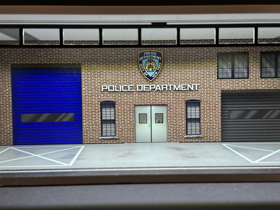 NYPD Theme FOR Hot Wheels 1:64 Model Diorama Garage LED Lighting! | eBay