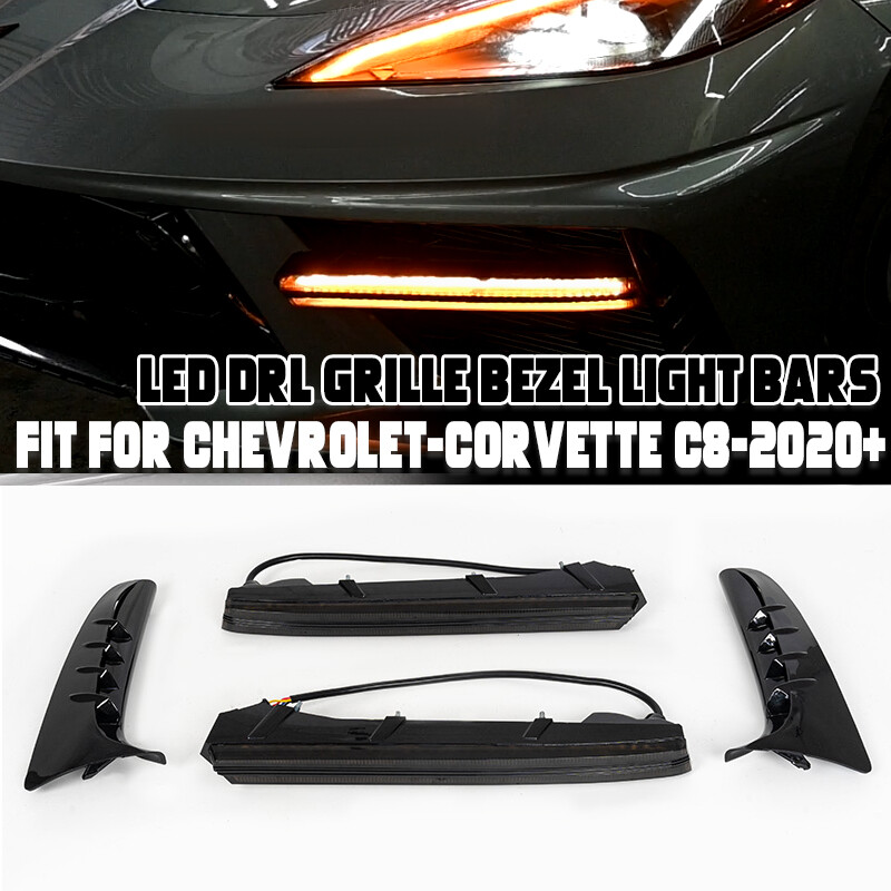 Corvette Stingray Accessories MSIZOY LED Grille Lights For 2020-2025 ...