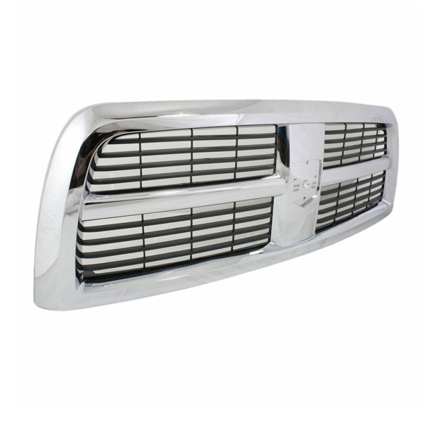 For 10-12 Ram Pickup Truck Front Grill Grille Assy Chrome Shell Black ...