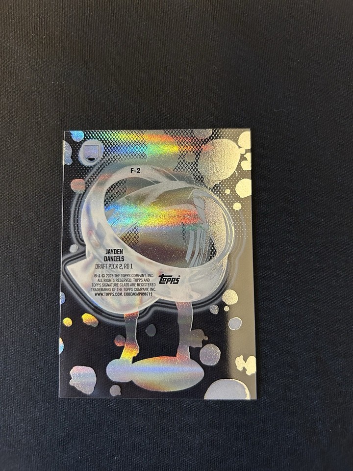 2024 TOPPS SIGNATURE CLASS JAYDEN DANIELS RC ACETATE FLUIDITY RC CASE ...