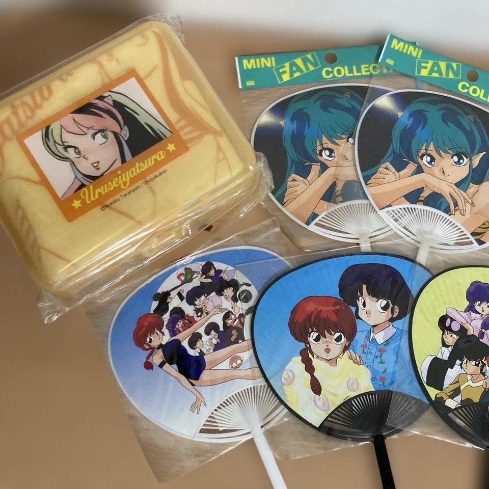 Urusei Yatsura Ram Chan Mini Uchiwa Hand Towels 8 Piece Set Rumiko ...