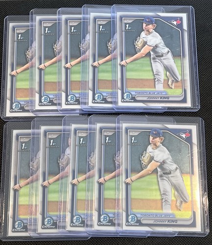 2024 1st Bowman Chrome JOHNNY KING - Toronto Blue Jays (10X) | eBay
