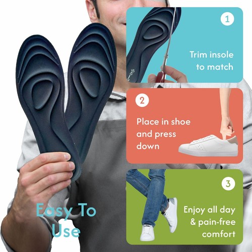 Sleek! Ultra Thin Insoles Lightweight Cushioning Designed by ® for ...