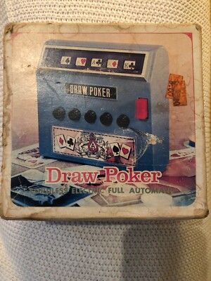 Vintage Draw Poker Cordless Electric Automatic Machine Made In Japan ...