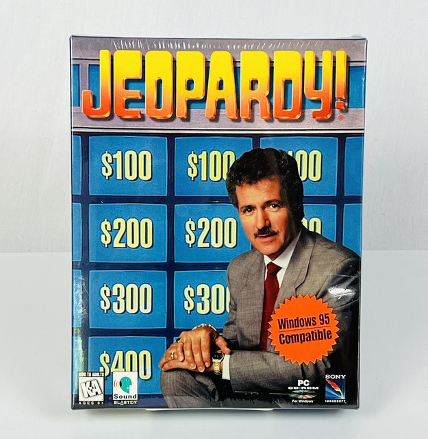 Jeopardy Computer Game PC Sony Software Windows Vintage 1995 for sale ...