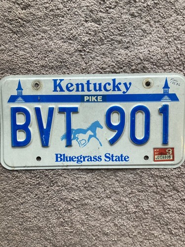 1997 Kentucky License Plate - BVT 901 - Nice! | eBay