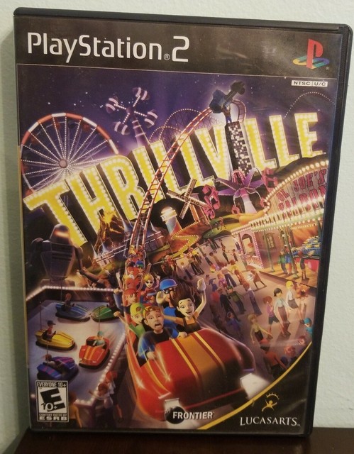 Thrillville PS2 Playstation 2 Kids Theme Park Game Complete Black Label ...